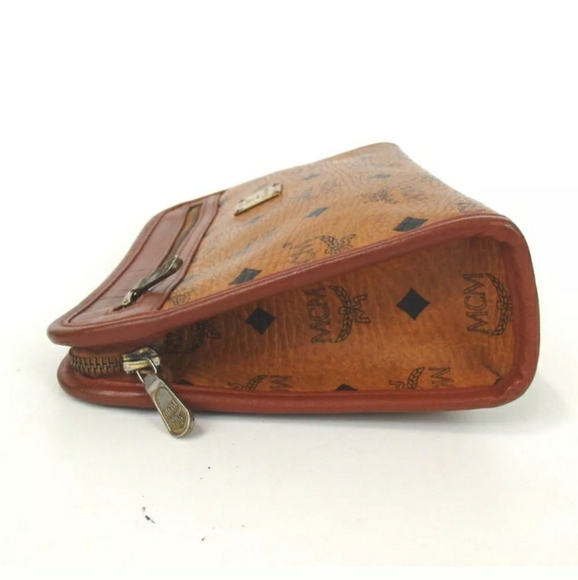 MCM | Bags | Authentic Mcm Old Design Logo Printed Clutch Bag | Poshmark